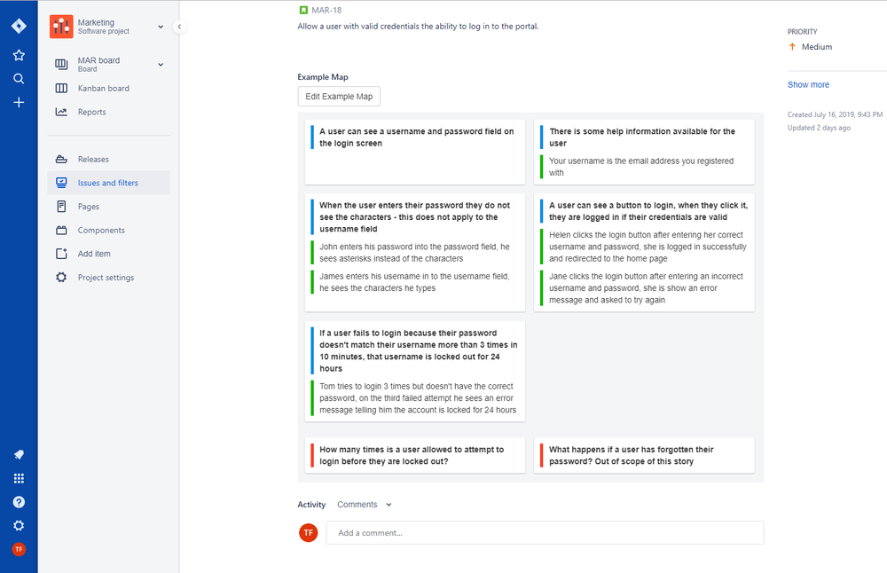 Example Mapping for Jira | TeamUp Labs